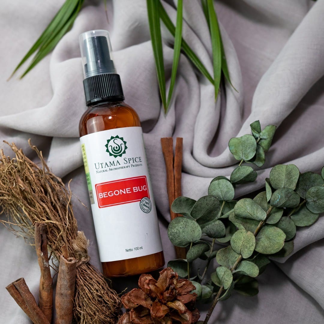 天然成分100%のやさしい虫よけ - Begone Bug Spray - UTAMA SPICE